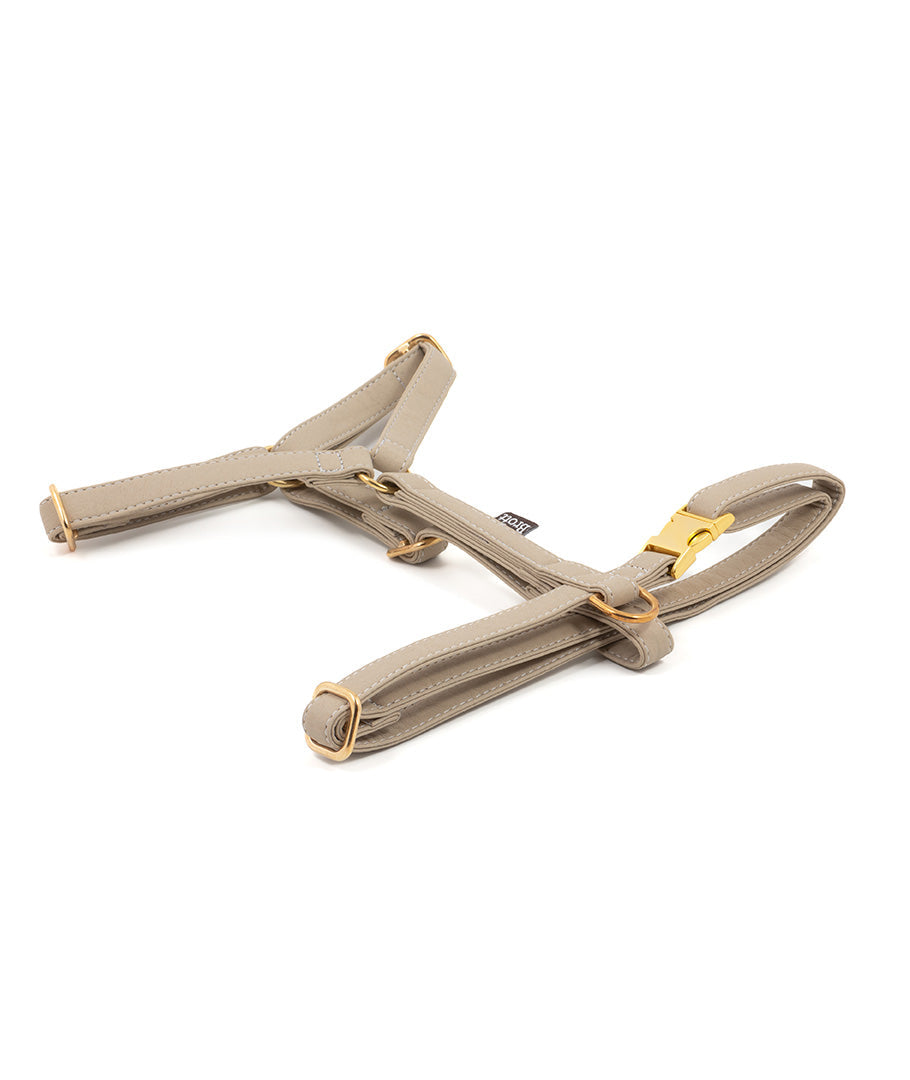 ᐅ Arnés perro piel vegana Essence Taupe | Arnés para perro | Brott ...