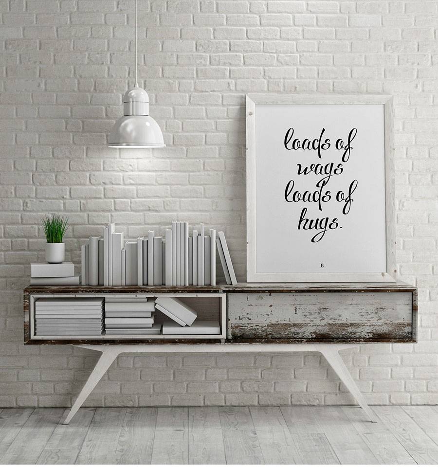 ᐅ Loads of Wags Art Print | Original Decoration | Brott Barcelona